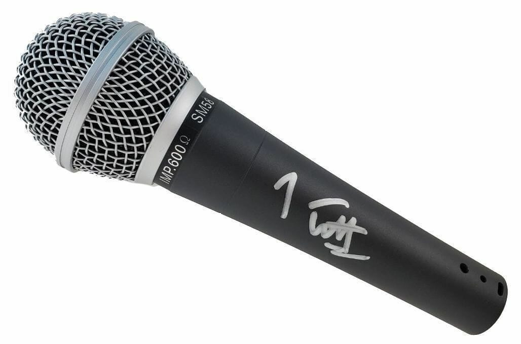 Def Leppard Joe Elliott Lead Singer Autographed Microphone JSA Witness ...