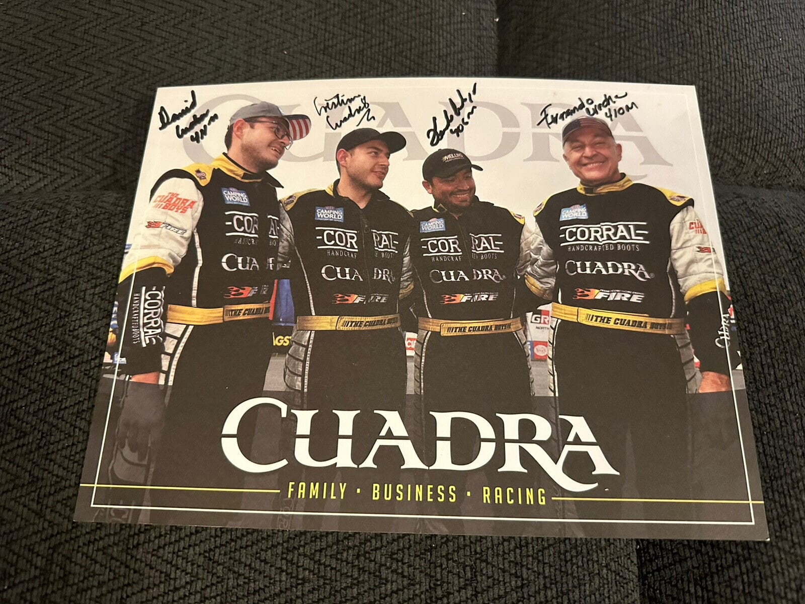 Fernando Sr Jr Christian David Cuadra Signed Promo Card Nhra Drag ...