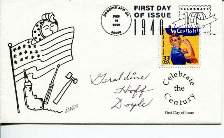 Geraldine Doyle WWII War We Can Do It! Rosie the Riveter Signed ...