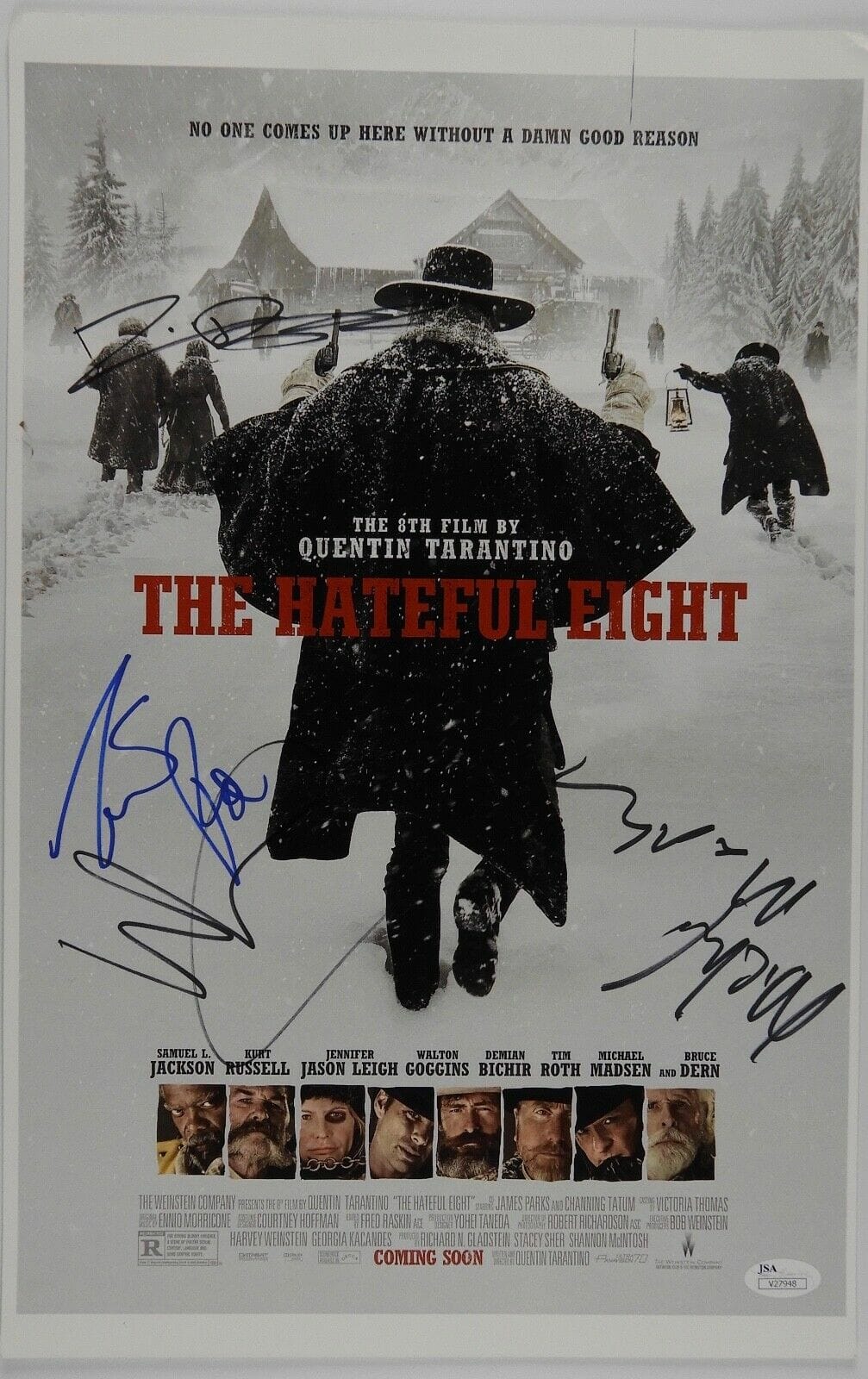 Hateful Eight Cast Autograph Signed 11 x 17 JSA COA Tim Roth Michael ...