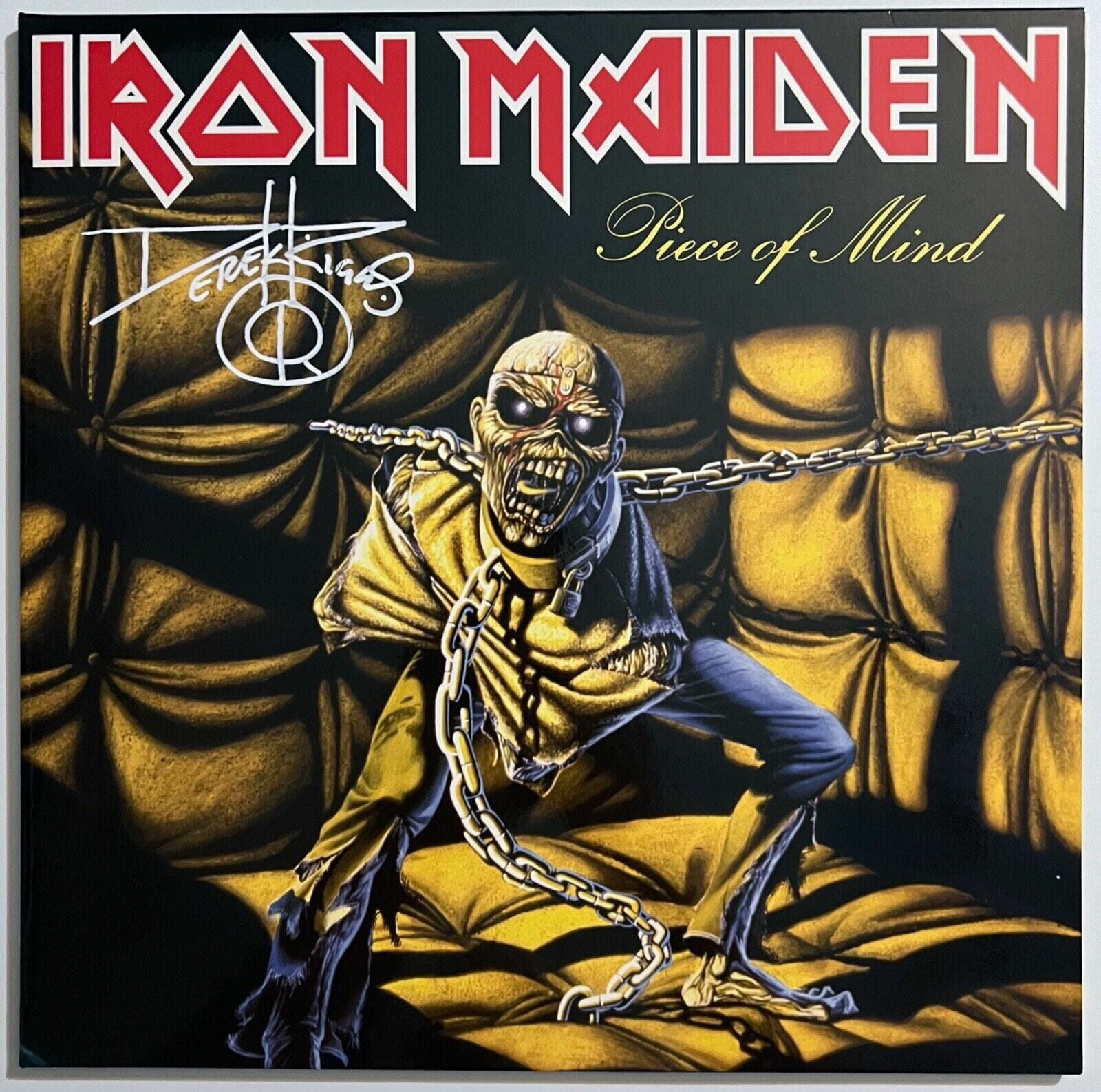 Iron Maiden Derek Riggs JSA Autograph Signed Album with Original Sketch ...