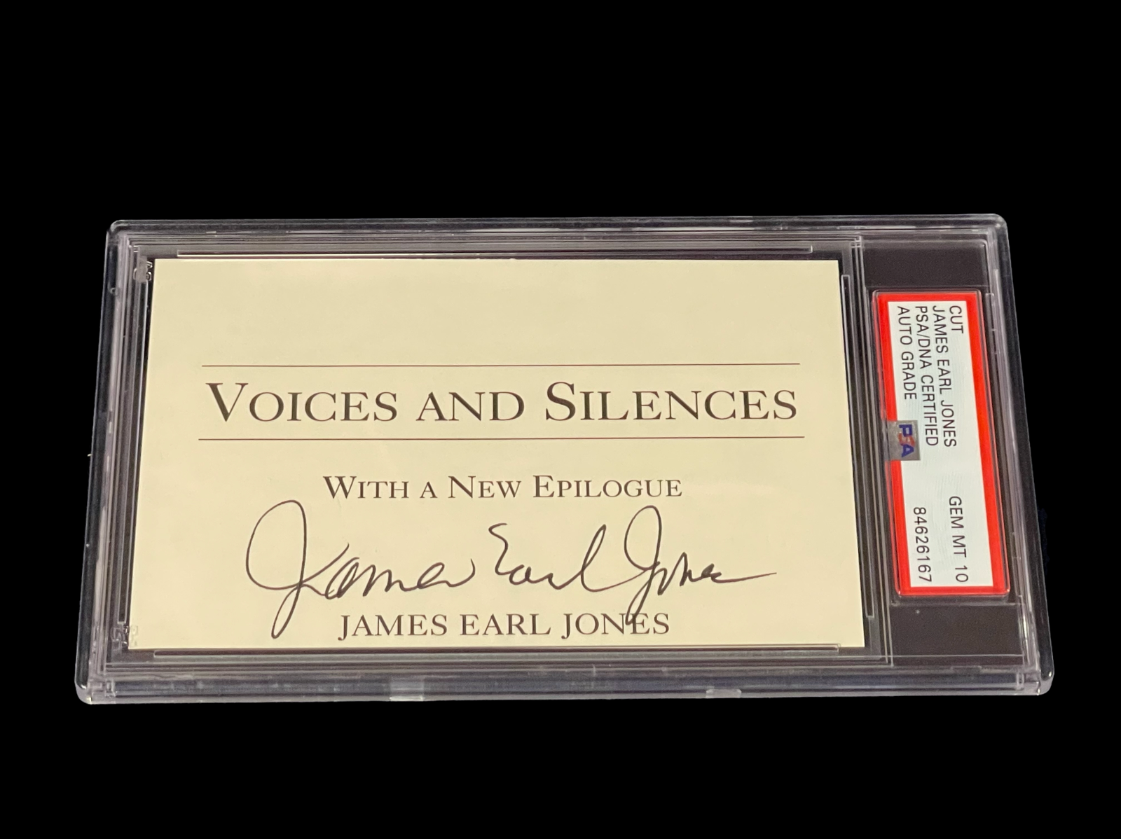 James Earl Jones Star Wars Darth Vader Signed Autograph PSA Slab Gem ...