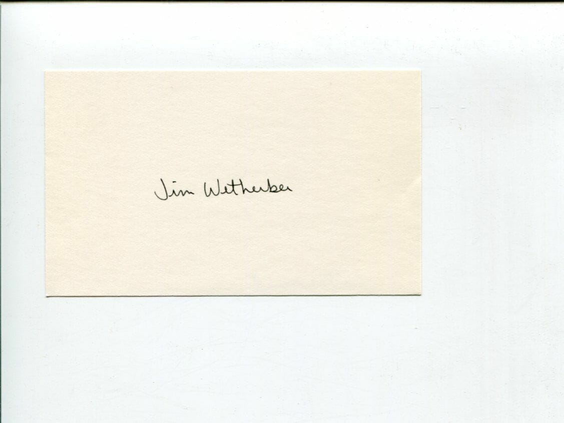 James Jim Wetherbee NASA STS Astronaut Space Rare Signed Autograph ...