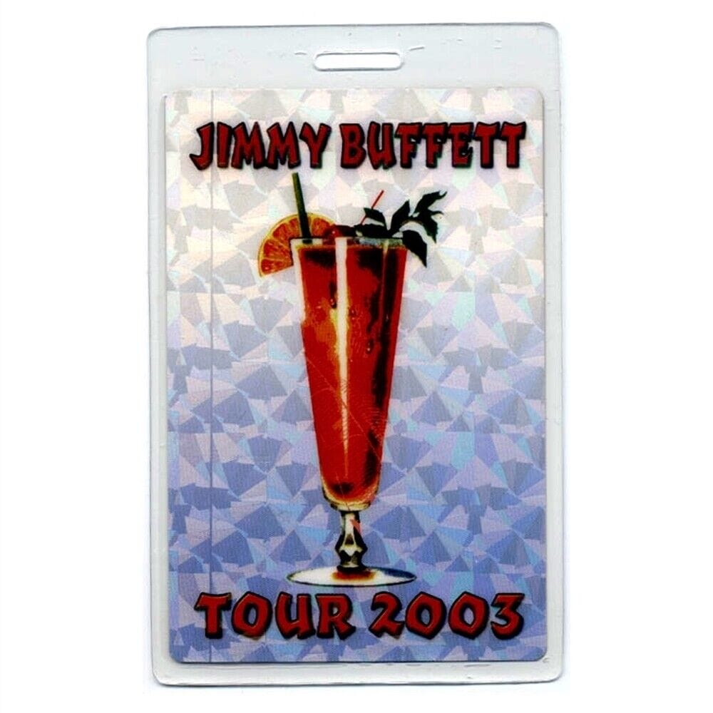 Jimmy Buffett 2003 Far Side of the World concert tour Laminated ...