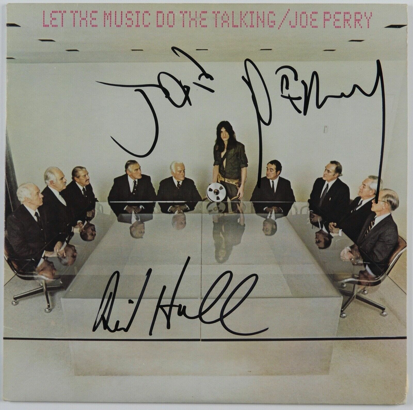 Joe Perry David Hull JSA Signed Autograph Album Record Let The Music ...