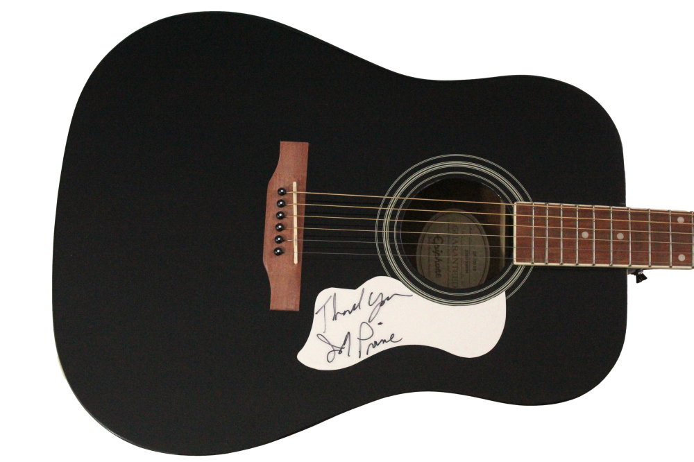 John Prine Signed Autograph Full Size Gibson Epiphone Guitar w/ JSA COA ...