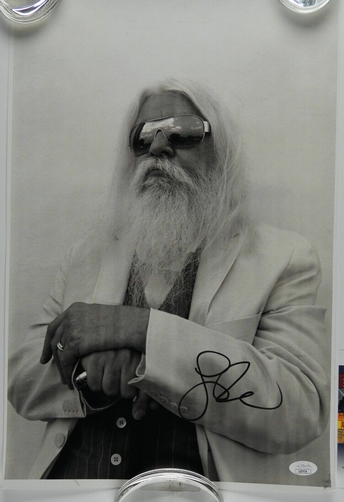 Leon Russell JSA Signed Autograph 12 x 18 poster card stock Opens in a ...