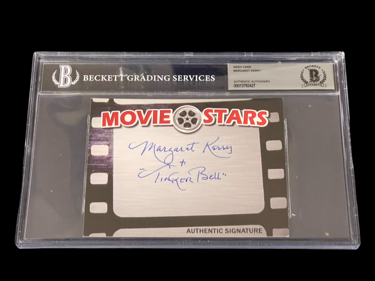 Margaret Kerry Tinker Bell Disney Peter Pan Signed Autograph Slab BAS ...