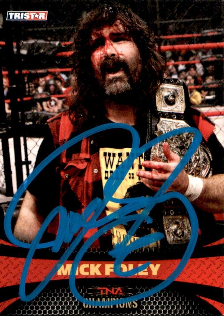 Mick Foley Signed 2009 Tristar TNA Card #73 WWE Opens in a new window ...