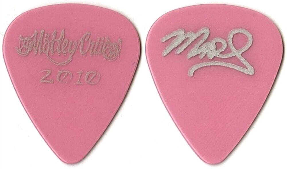 Motley Crue Mick Mars authentic 2010 tour silver/pink signature Guitar ...