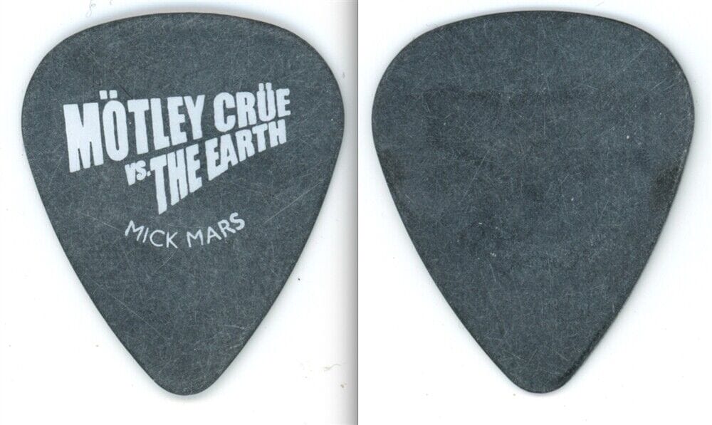 Motley Crue Mick Mars ONE SIDED Misprint Guitar Pick - 1997 Dunlop ...