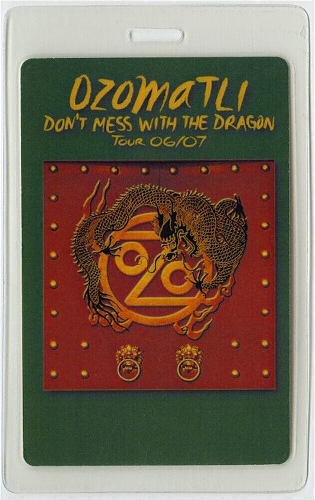 Ozomatli 2006 Don't Mess with the Dragon concert tour Laminated ...