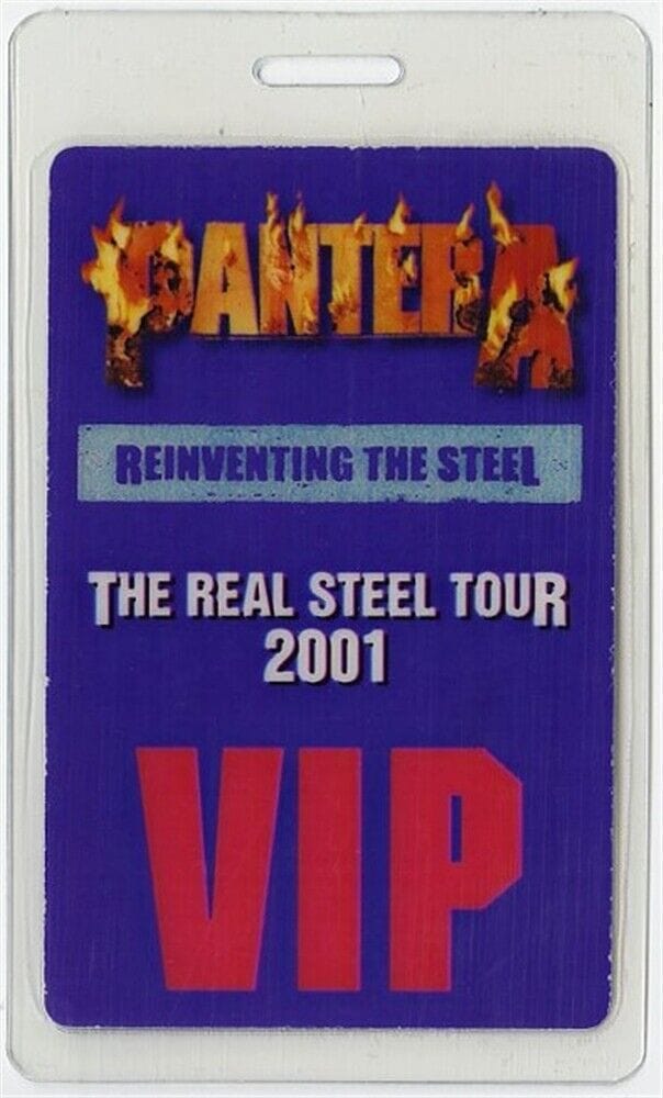 Pantera authentic 2001 Laminated Backstage Pass Reinventing the Steel ...