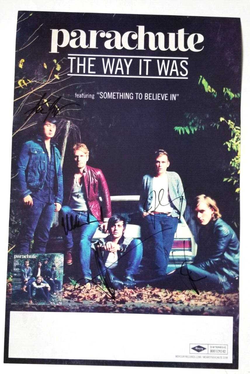 Parachute REAL hand SIGNED 11x17" The Way It Was Poster #1 COA ...