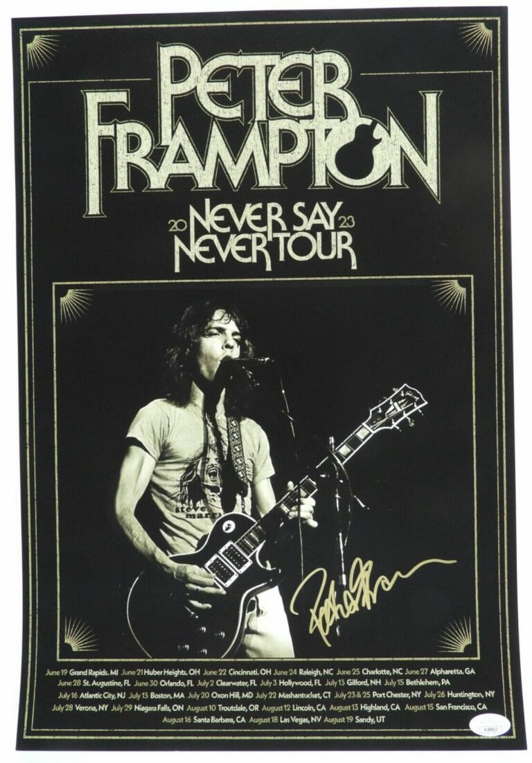 Peter Frampton Signed JSA Autograph 11 x 17 Concert Poster Lithograph ...