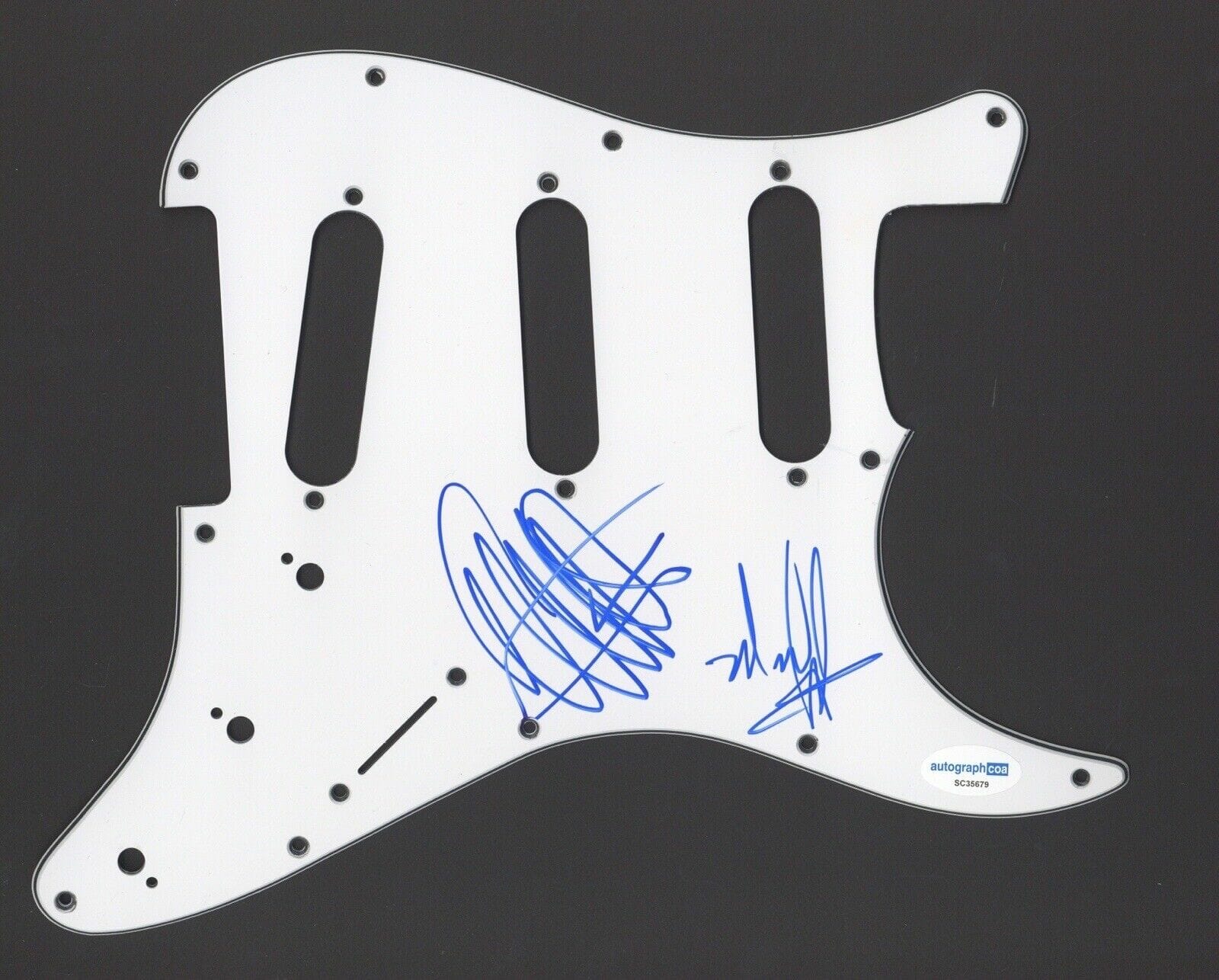 QUEENSRYCHE SIGNED AUTOGRAPH STRAT GUITAR PICKGUARD ACOA WILTON ...