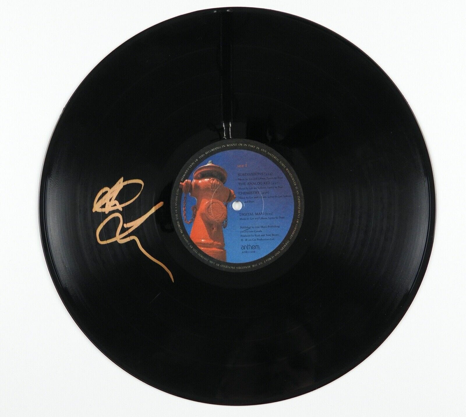 RUSH Alex Lifeson JSA Signed Autograph Album Record LP Signals ...