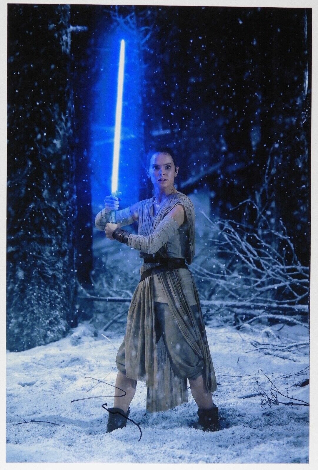 Star Wars The Last Jedi Daisy Ridley Autograph Signed 12 x 18 photo JSA ...