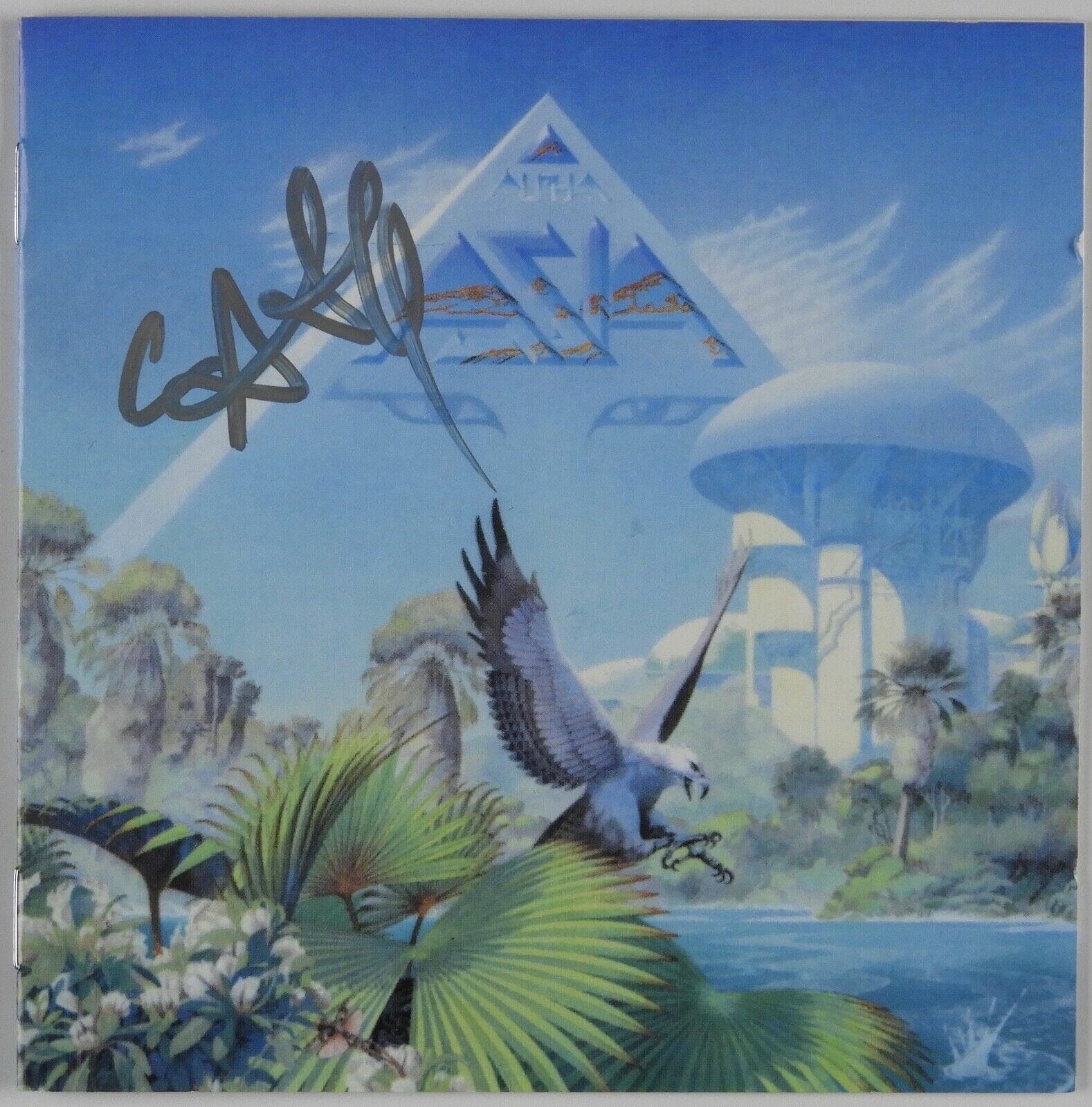 Steve Howe Asia YES JSA signed autograph CD Booklet Alpha Opens in a ...
