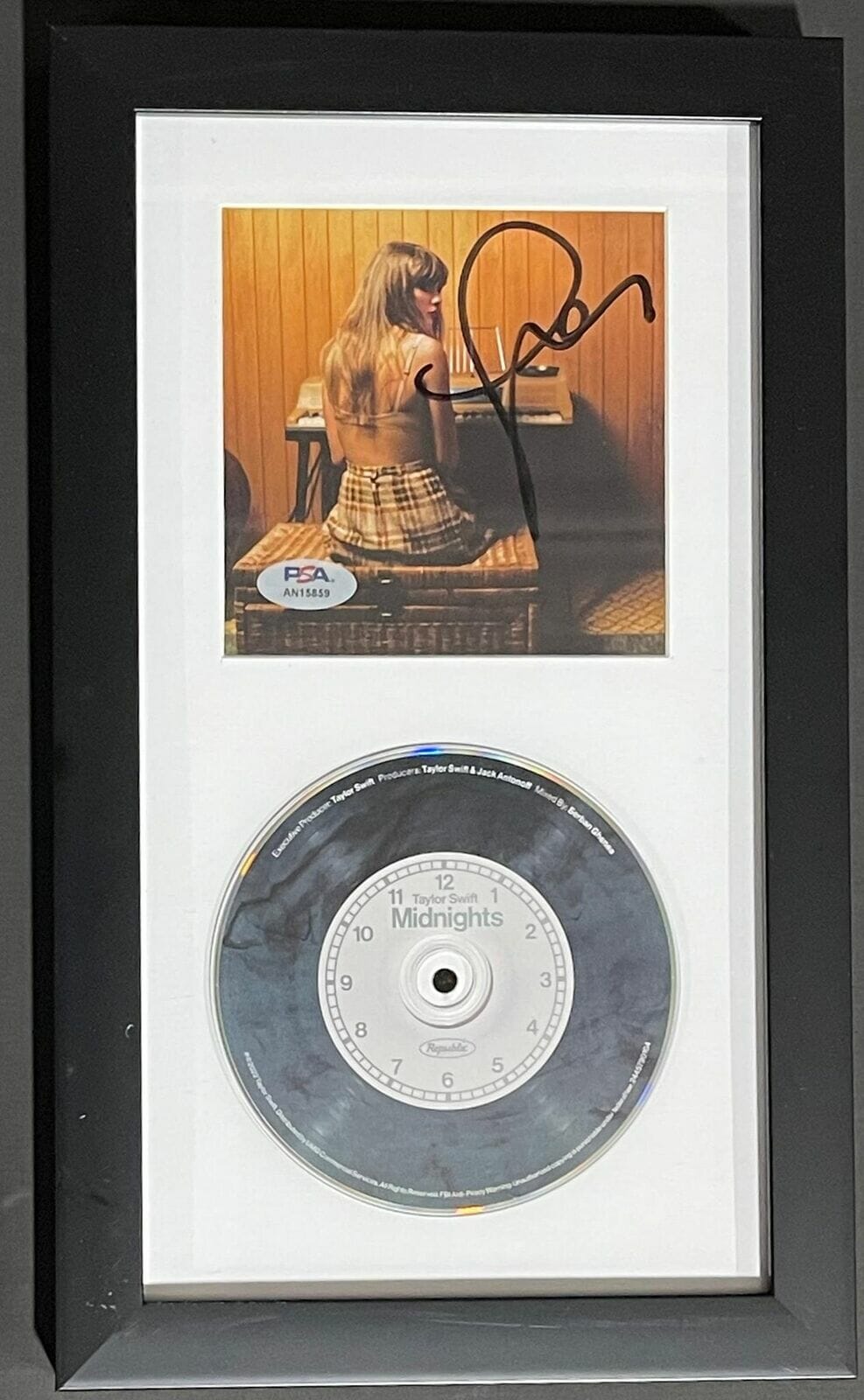 Taylor Swift Signed CD Cover Framed PSA/DNA Midnights Autographed Opens ...