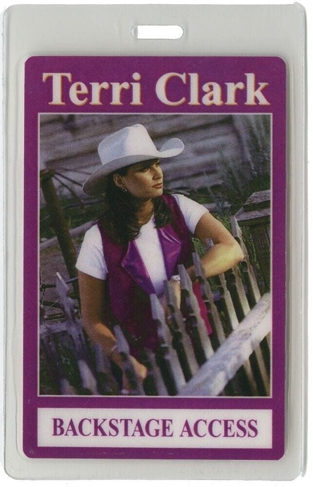 Terri Clark 1996 Just the Same concert tour All Access Laminated ...