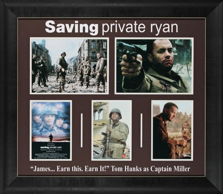 Tom Hanks Saving Private Ryan Authentic Signed Framed Display ...