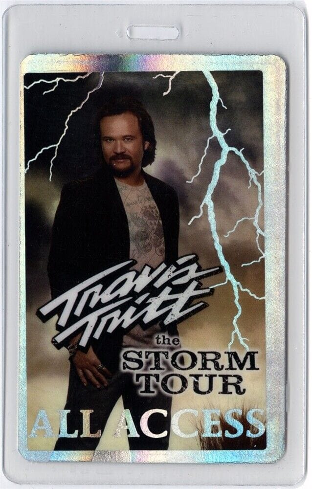 Travis Tritt 2007 The Storm concert tour All Access foil Laminate ...