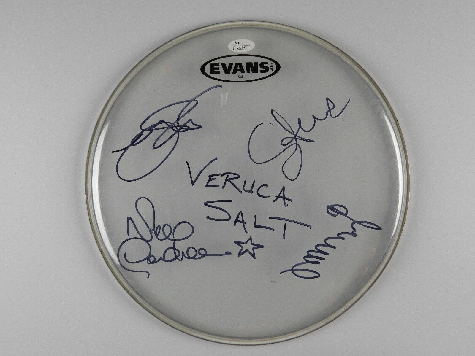 Veruca Salt Full Band Autograph Signed Drum Head JSA COA | Autographia