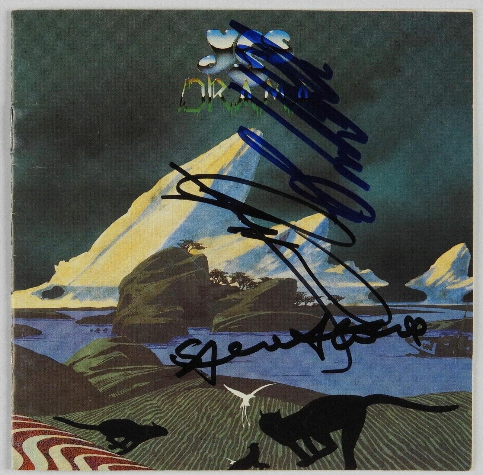 YES JSA signed autograph CD Booklet 3 sigs Steve Howe Alan White Geoff ...