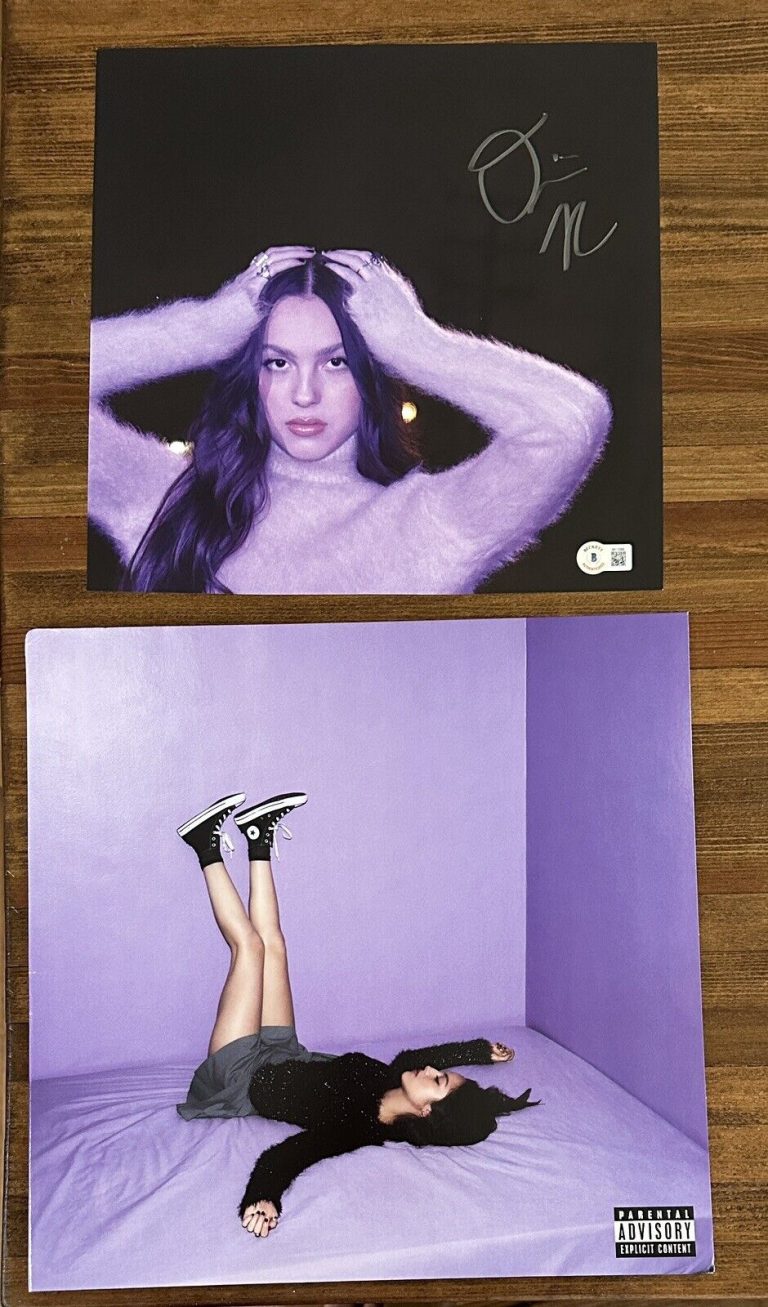 *DING Olivia Rodrigo GUTS Vinyl LP Sea Green Signed & Numbered BAS ...