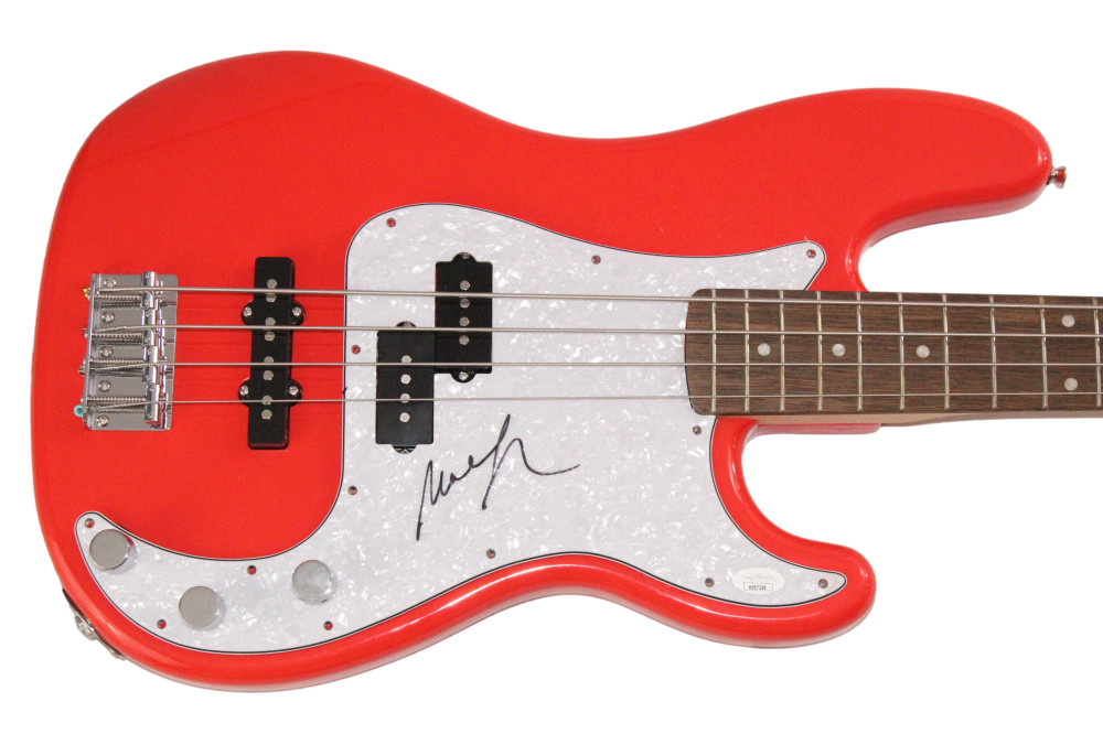 Mike Gordon Phish Signed Autograph Red Fender Electric Bass Guitar w ...