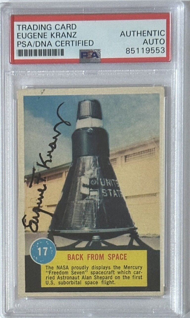 1963 TOPPS ASTRONAUTS EUGENE KRANZ APOLLO SIGNED PSA DNA COA ...