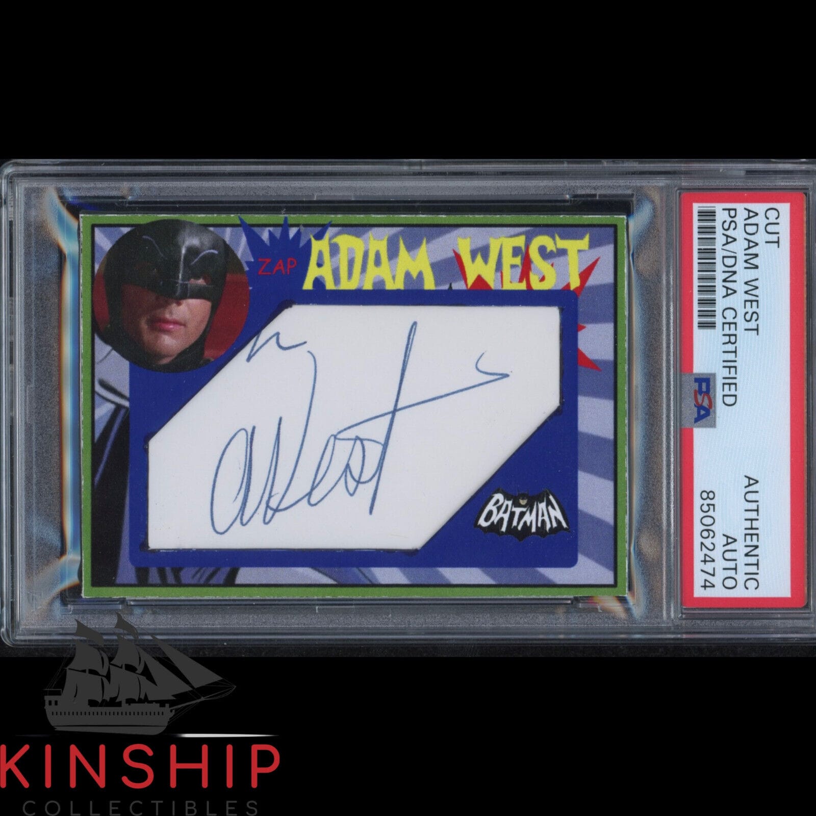 Adam West signed Custom Trading Card Cut PSA DNA Slab Batman Auto C2126 ...