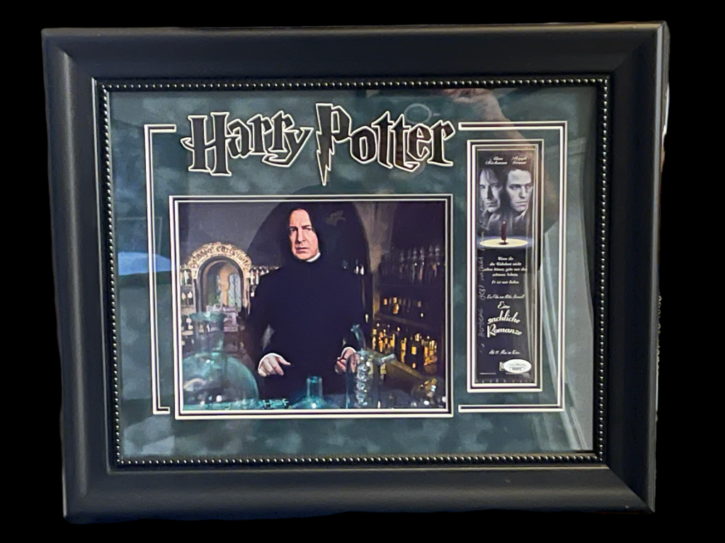 Alan Rickman Harry Potter Severus Snape Signed Autograph Frame Photo ...