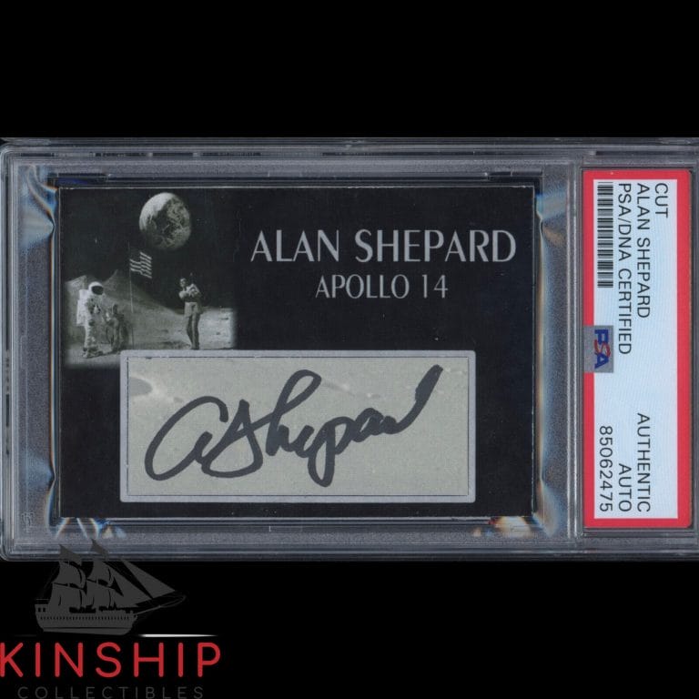 New ListingAlan Shepard signed Custom Trading Card Cut PSA Slab Apollo ...