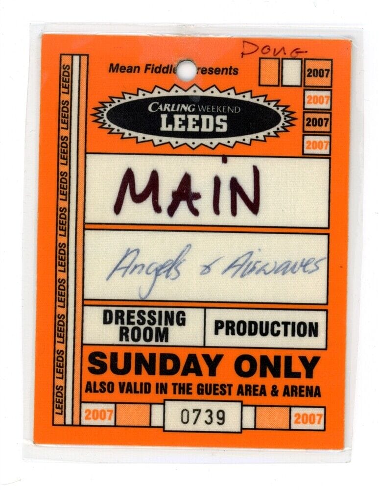 New ListingAngels & Airwaves Tom Delonge MAIN Backstage Laminated Pass ...