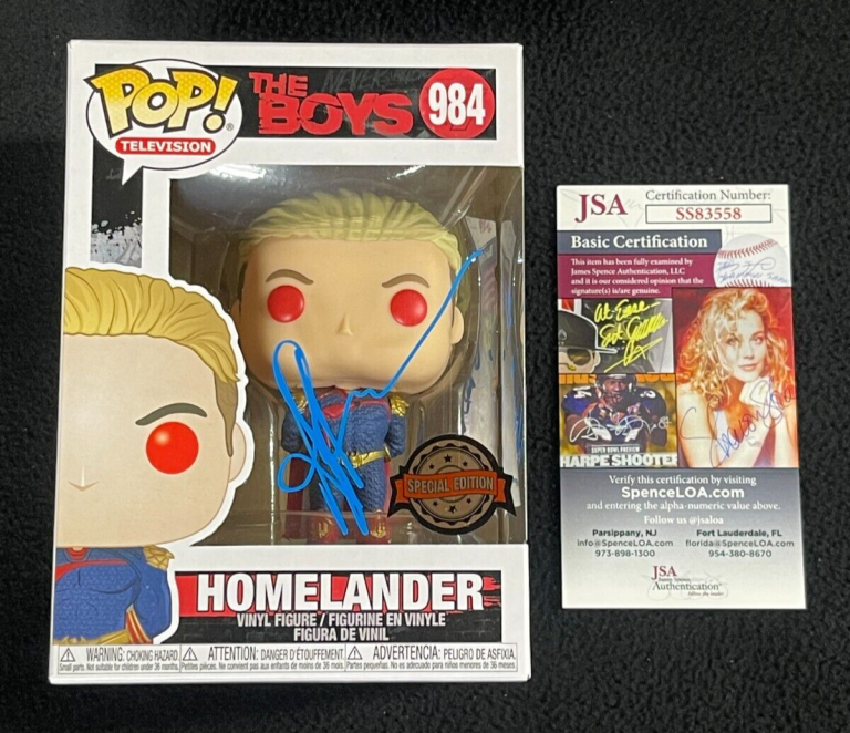 Antony Starr Signed The Boys "Homelander" Funko Pop Figure #984 JSA COA ...