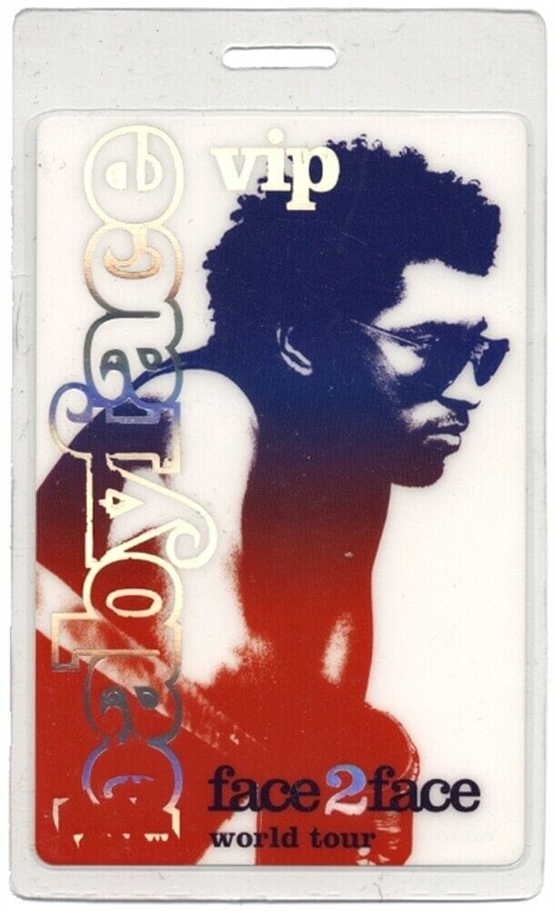 New ListingBabyface 2001 Face2Face concert tour Band VIP Laminated ...
