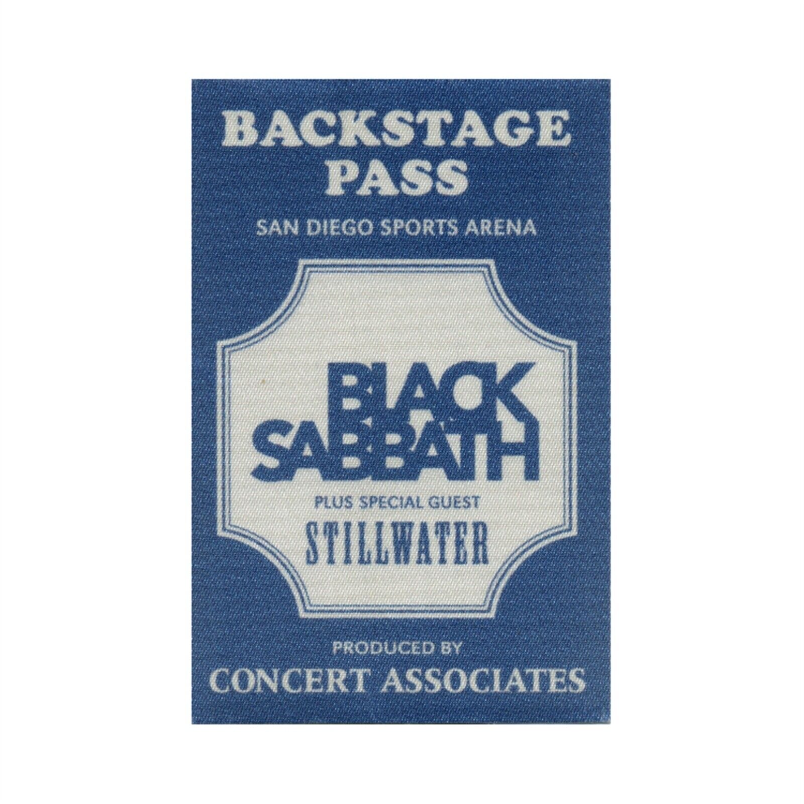 Black Sabbath 2000 Almost Famous tour film prop pass Stillwater ...