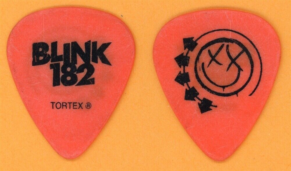 Blink 182 Tom DeLonge Vintage Guitar Pick - 2002 Pop Disaster Tour (Solid Logo) | Autographia
