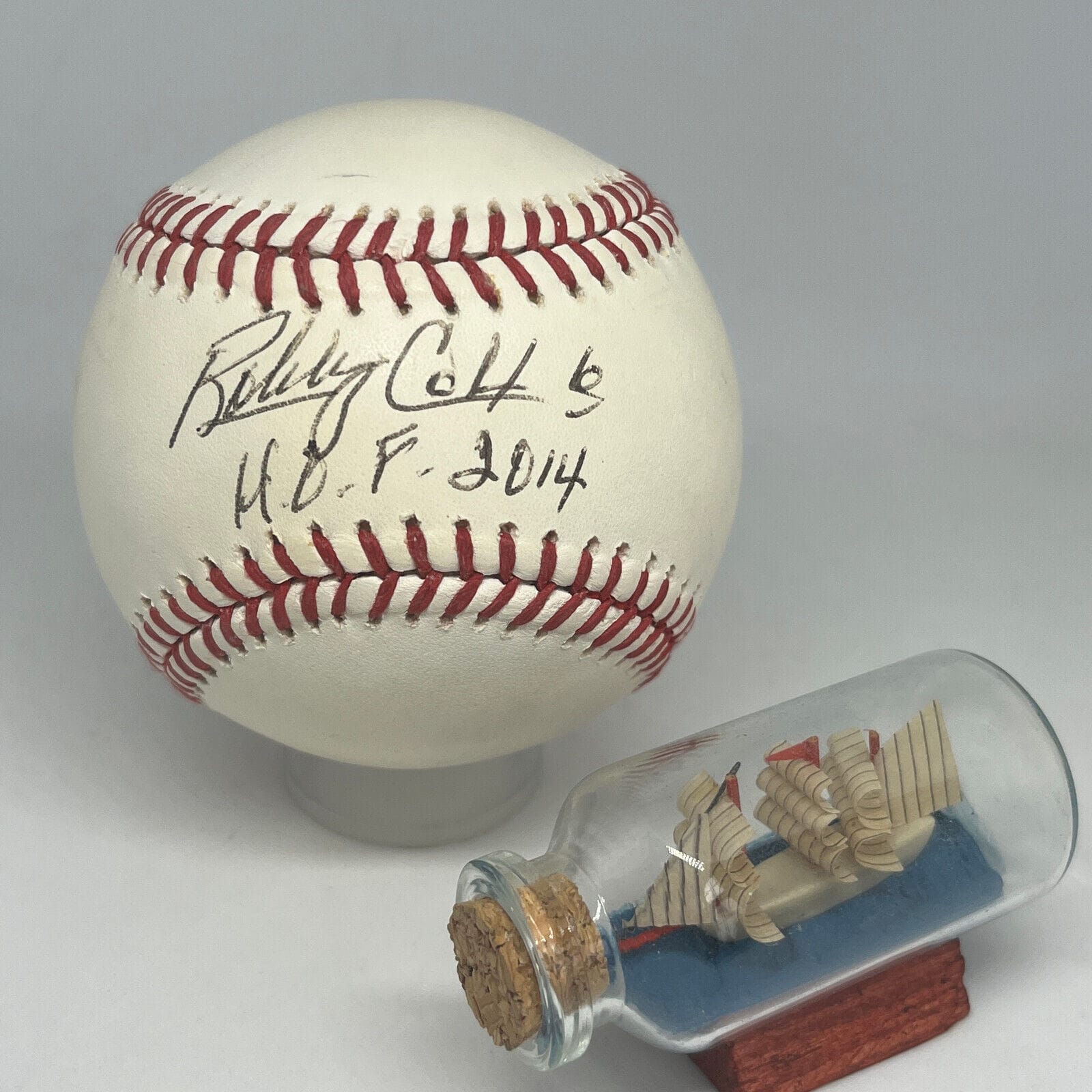 Bobby Cox signed Rawlings OML Baseball JSA COA Inscribed HOF Braves ...