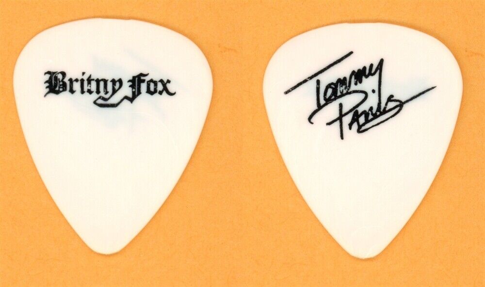 Britny Fox Tommy Paris Vintage Guitar Pick - 1988 Tour | Autographia