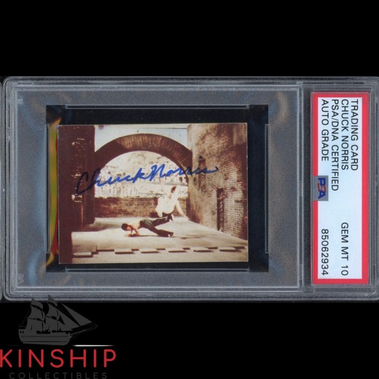 New ListingChuck Norris signed 1974 Yamakatsu Card PSA DNA Slab Bruce ...