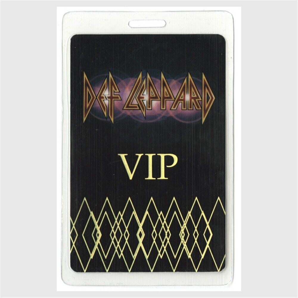 Def Leppard 1999 Euphoria concert tour Band VIP foil Laminated ...