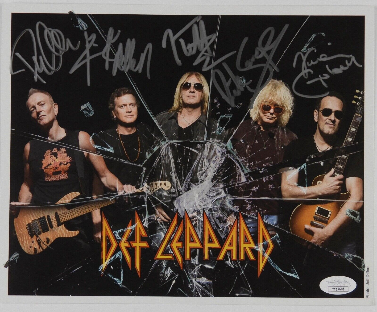 Def Leppard JSA Signed Autograph 8 x 10 Photo Fully Signed | Autographia