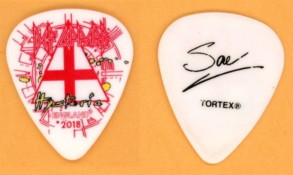 Def Leppard Rick Savage Vintage Guitar Pick - 2018 Hysteria Tour ...