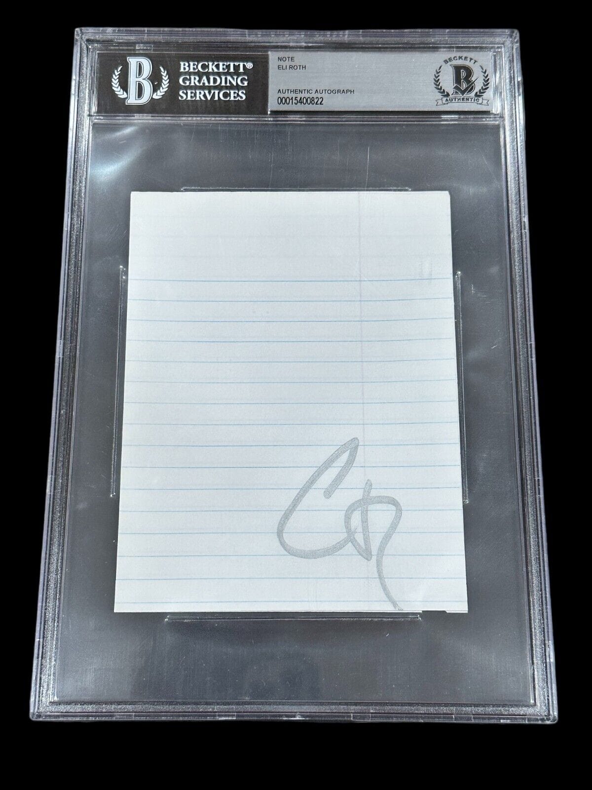 Eli Roth Inglourious Basterds Hostel Cabin Fever Signed Autograph Becke ...