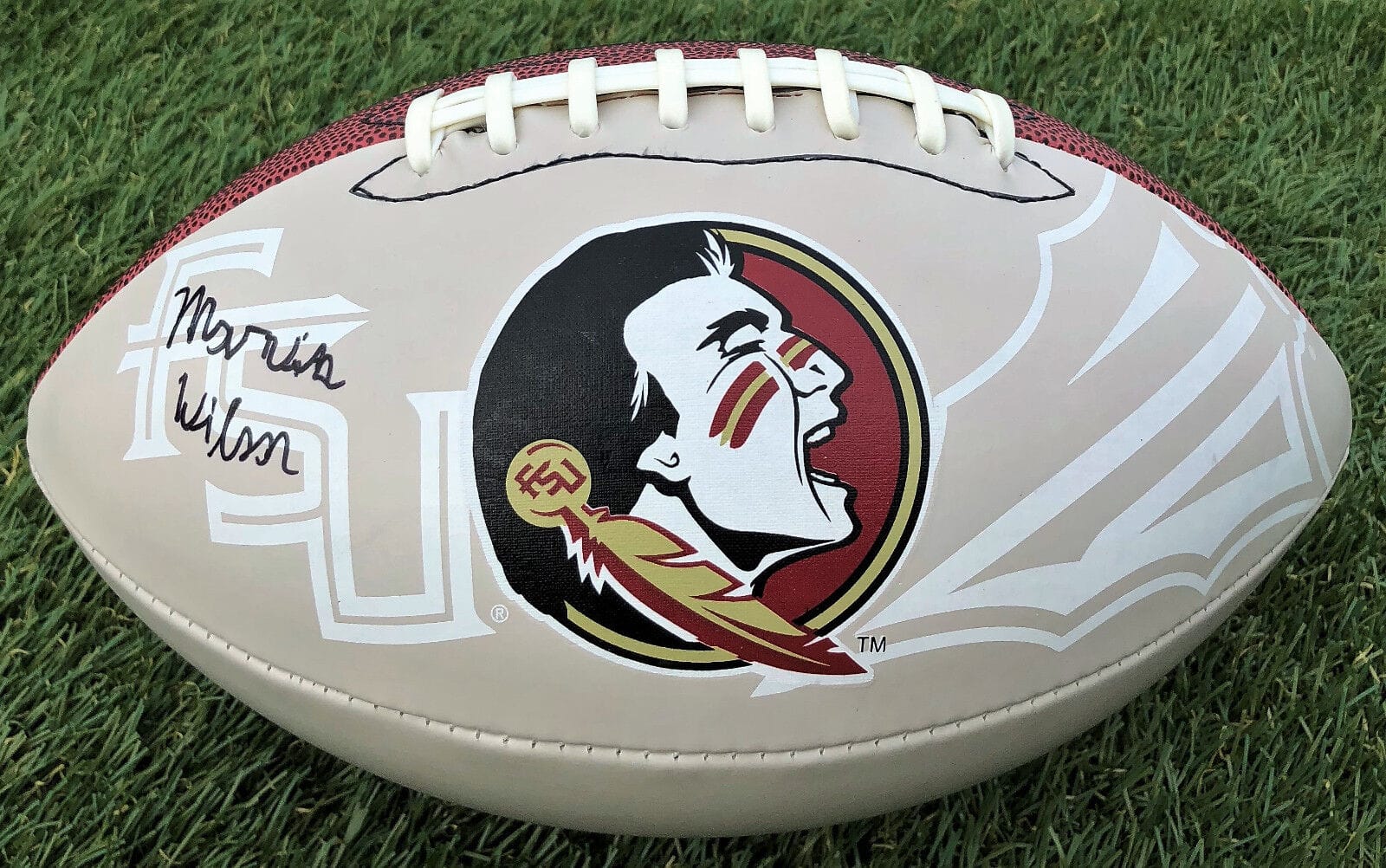 Florida State #21 MARVIN WILSON Signed Autographed Logo Football COA ...