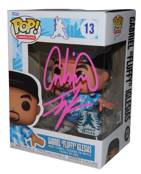 GABRIEL "FLUFFY" IGLESIAS signed (COMEDIAN) #13 Funko Pop BECKETT BAS ...