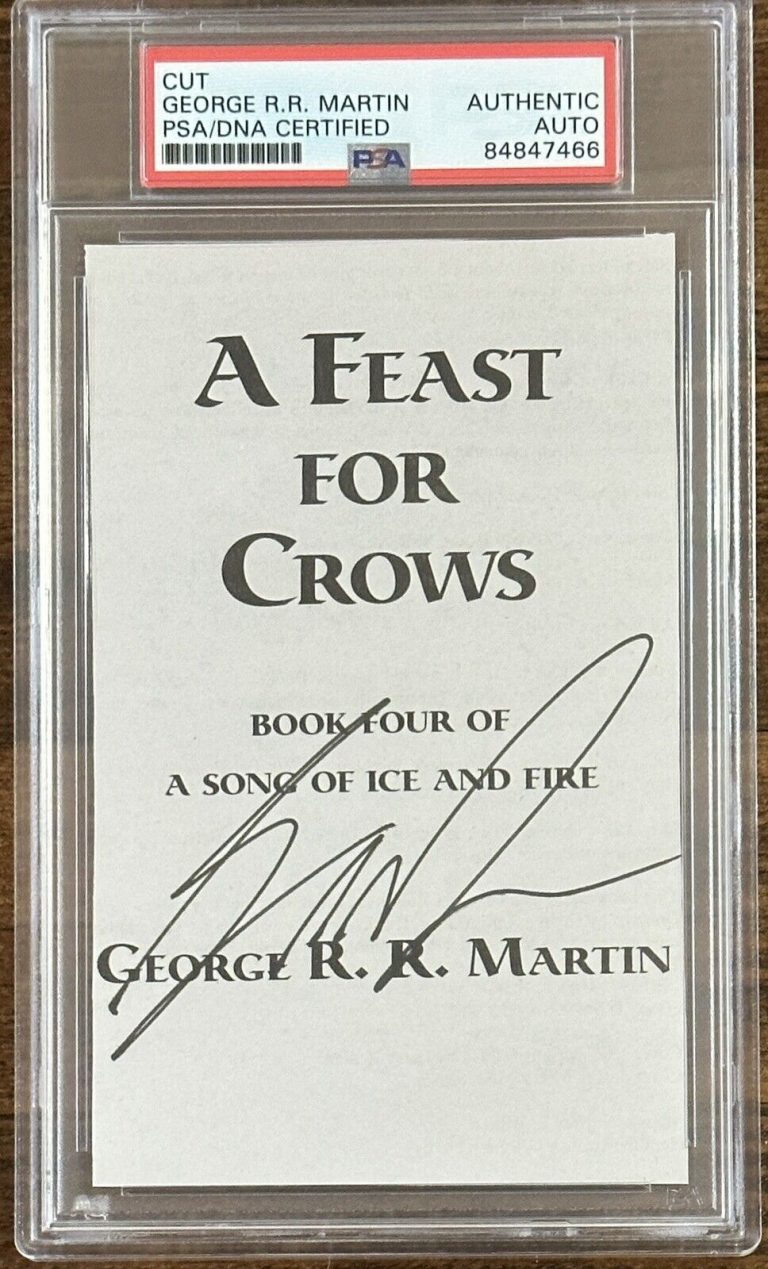 GEORGE RR MARTIN SIGNED A GAME OF THRONES BOOK PAGE AUTHOR AUTOGRAPH ...